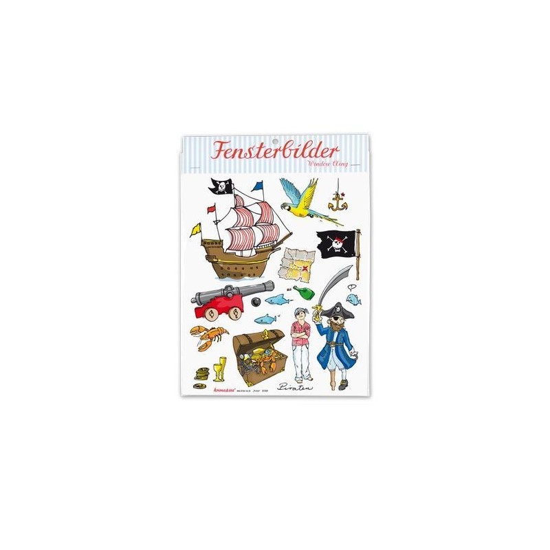 Autocollants de fenêtres Krima et Isa sur le thème des pirates