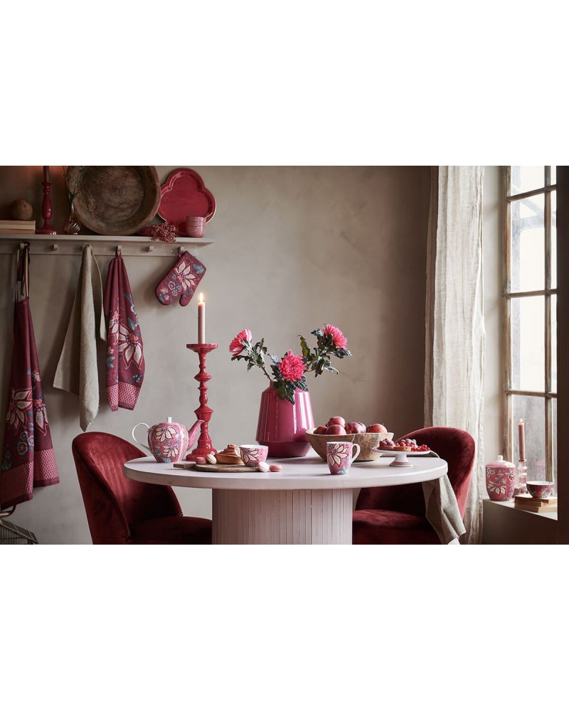 acheter en ligne un plat à gâteau pip studio Flower festival dark pink
