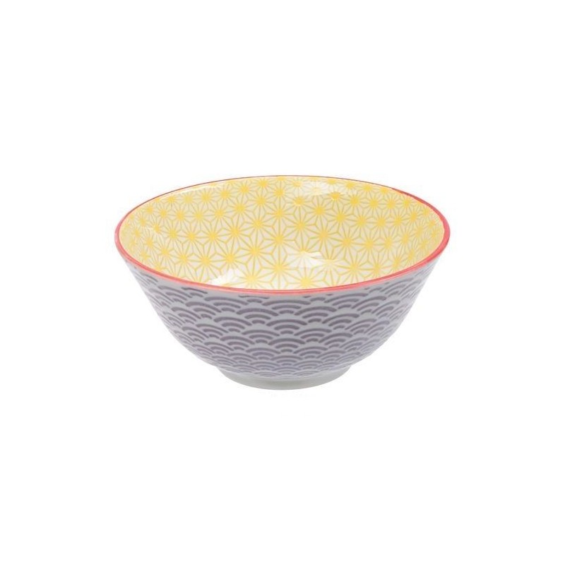 Acheter un bol japonais Tokyo Design Star wave jaune et mauve